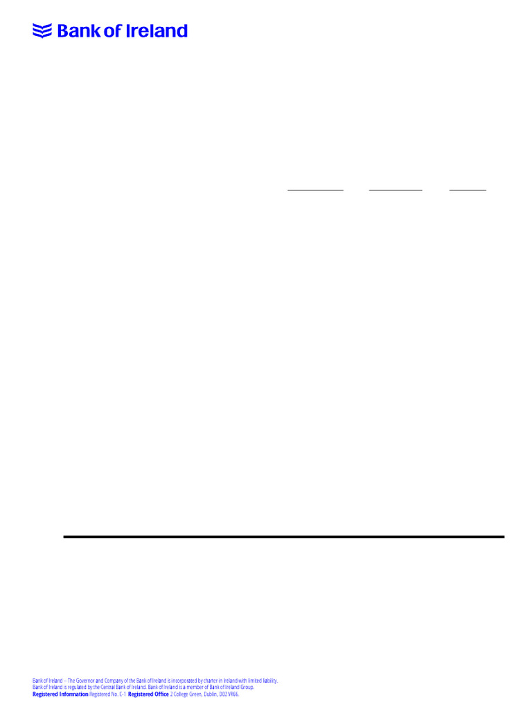 Bank of Ireland Account Statement | PDF | Republic Of Ireland | Ireland