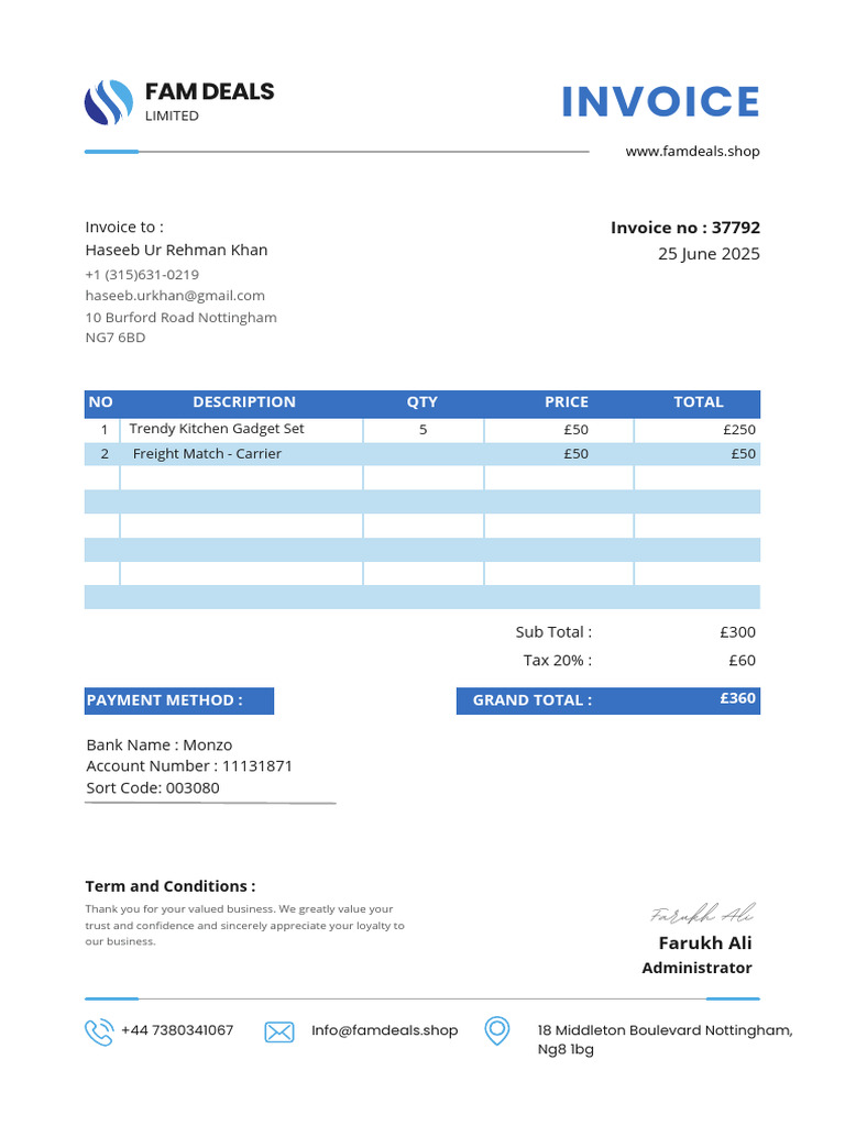 Invoice | PDF