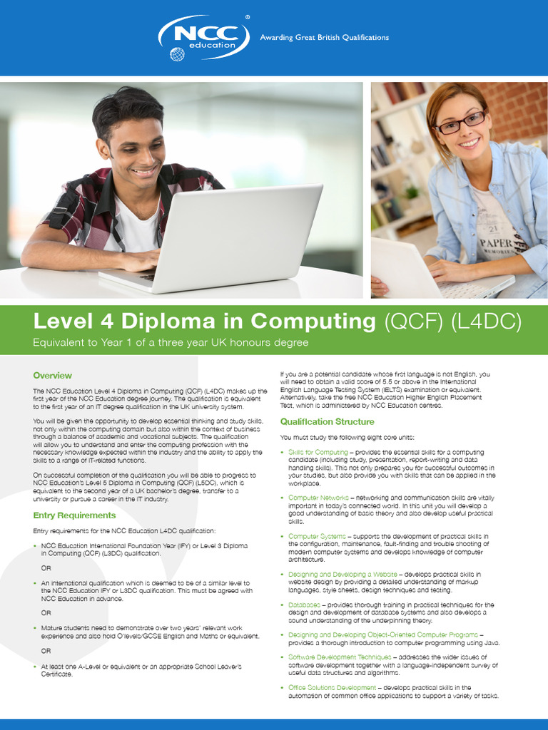 l4dc Qualification Overview 2015 | PDF | Academic Degree | Diploma