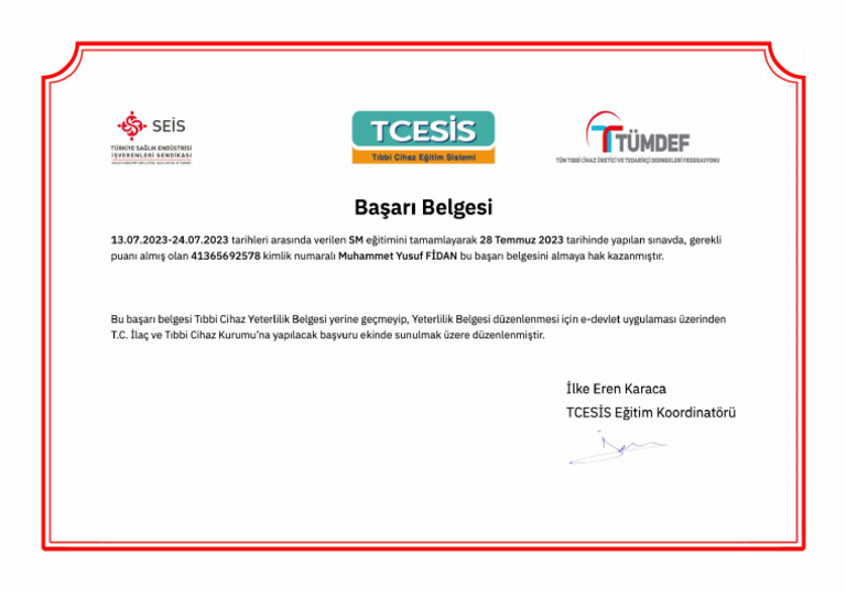 Tcesis-Sertifika 240515 160504 | PDF