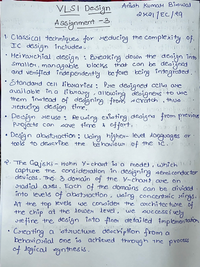 Dtu VLSI Assignment 3 | PDF