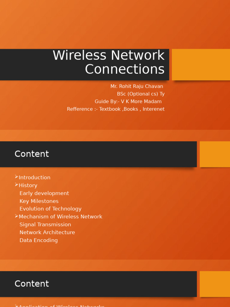 Wireless Network Connections | PDF | Computer Network | Wireless