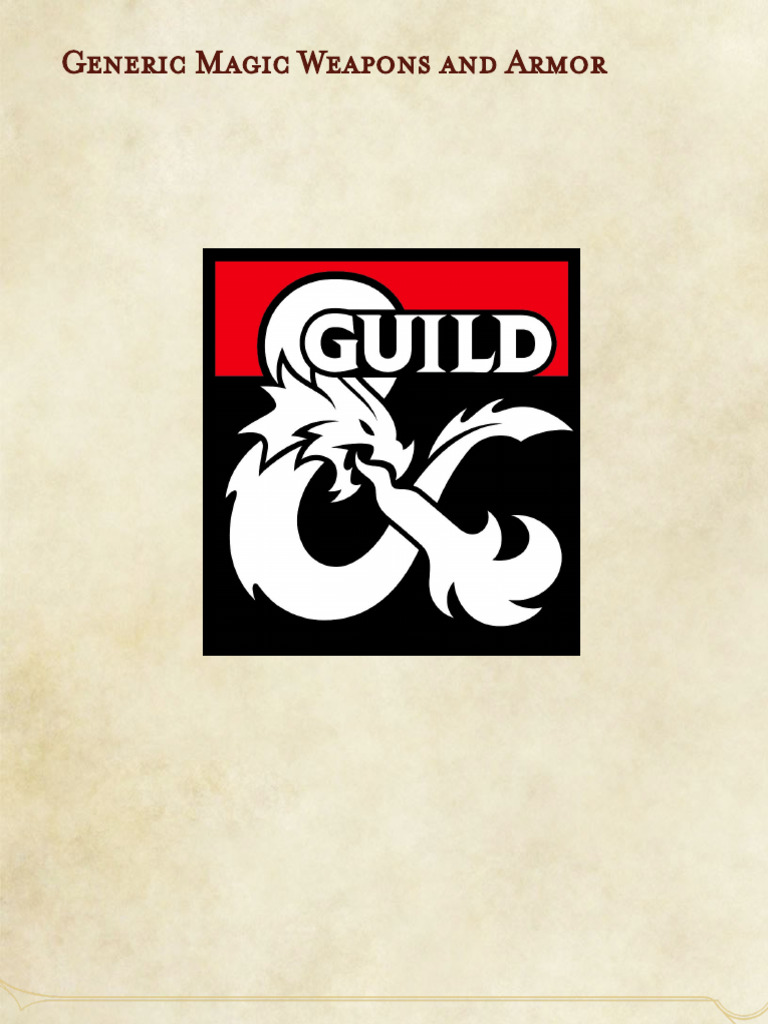 Uncommon Magic Weapons and Armor Guide | PDF | Armour