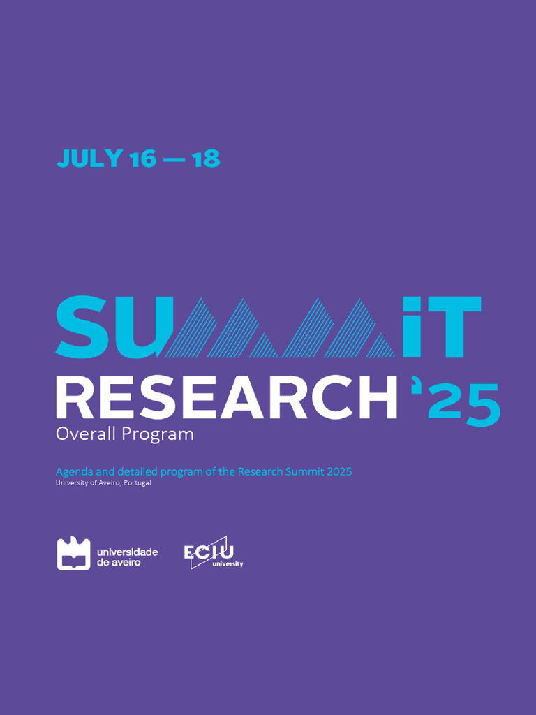 ResearchSummit2025-GeneralProgram v6 | PDF