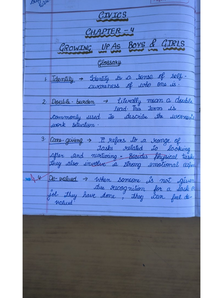 Class 7 Civics Chapter 4 Growing Boys ND Girls | PDF
