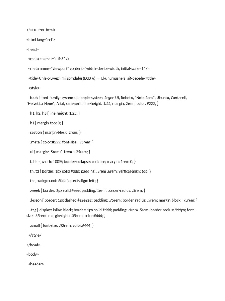 DOCTYPE HTML-WPS Office Ndebele | PDF