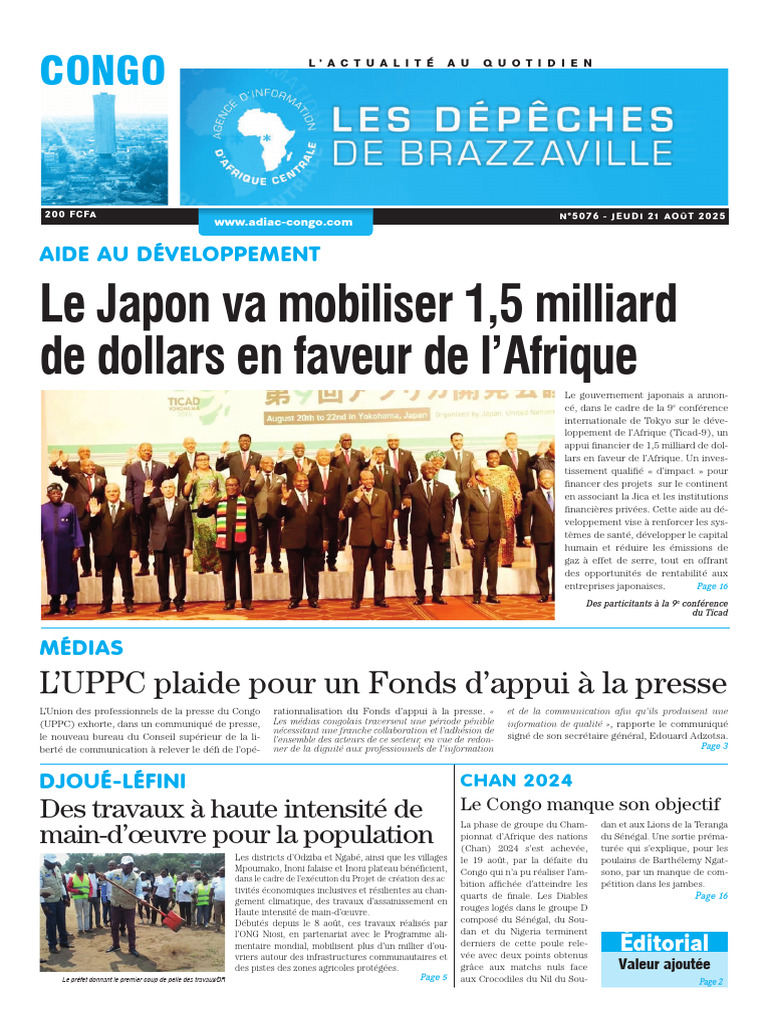 Échec du Congo au Chan 2024 | PDF | Blanchiment d'argent | République ...