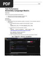 02 Task Performance 1 - Assembly Language Basics | PDF | Assembly Language | Computer Hardware