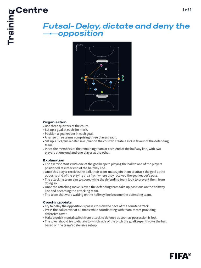 Futsal Strategy: Delay and Defend | PDF