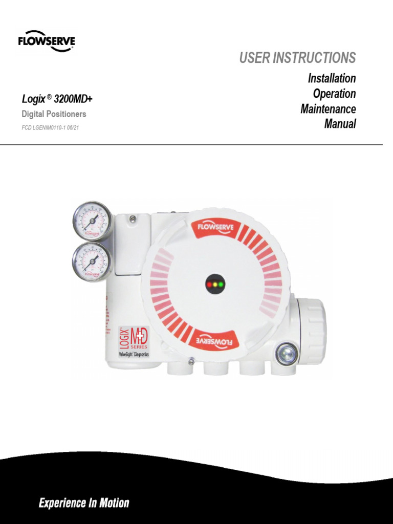 Logix 3200MD+ | PDF | Valve | Actuator
