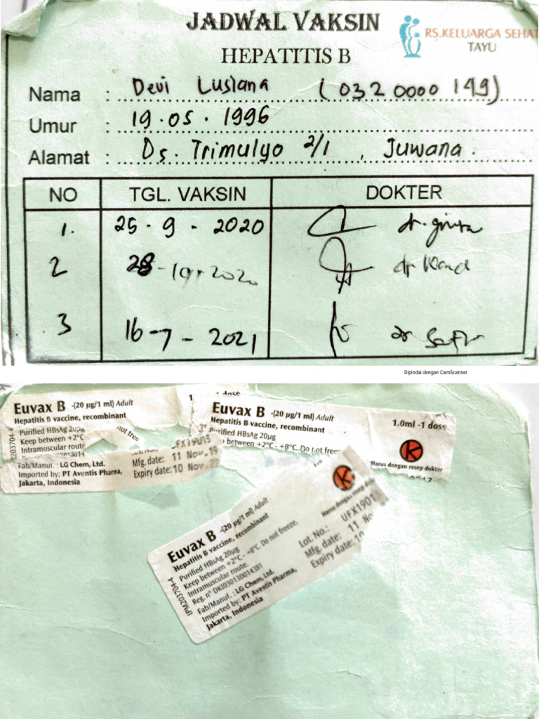 Kartu Vaksin | PDF