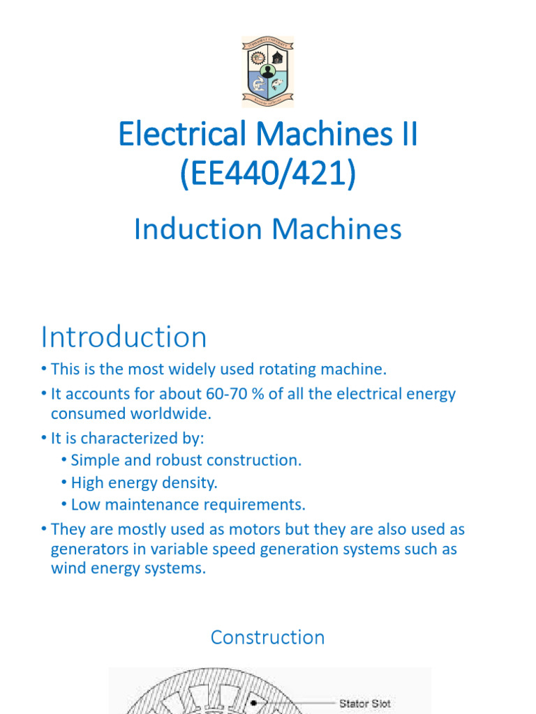 Unit 3 - Induction Machines | PDF | Electric Motor | Electrodynamics