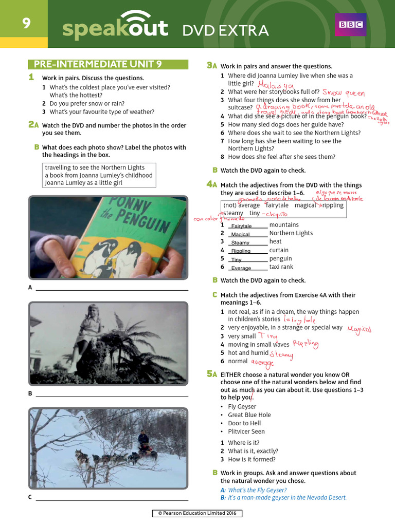 SpeakOut Pre-Intermediate DVD U09 | PDF