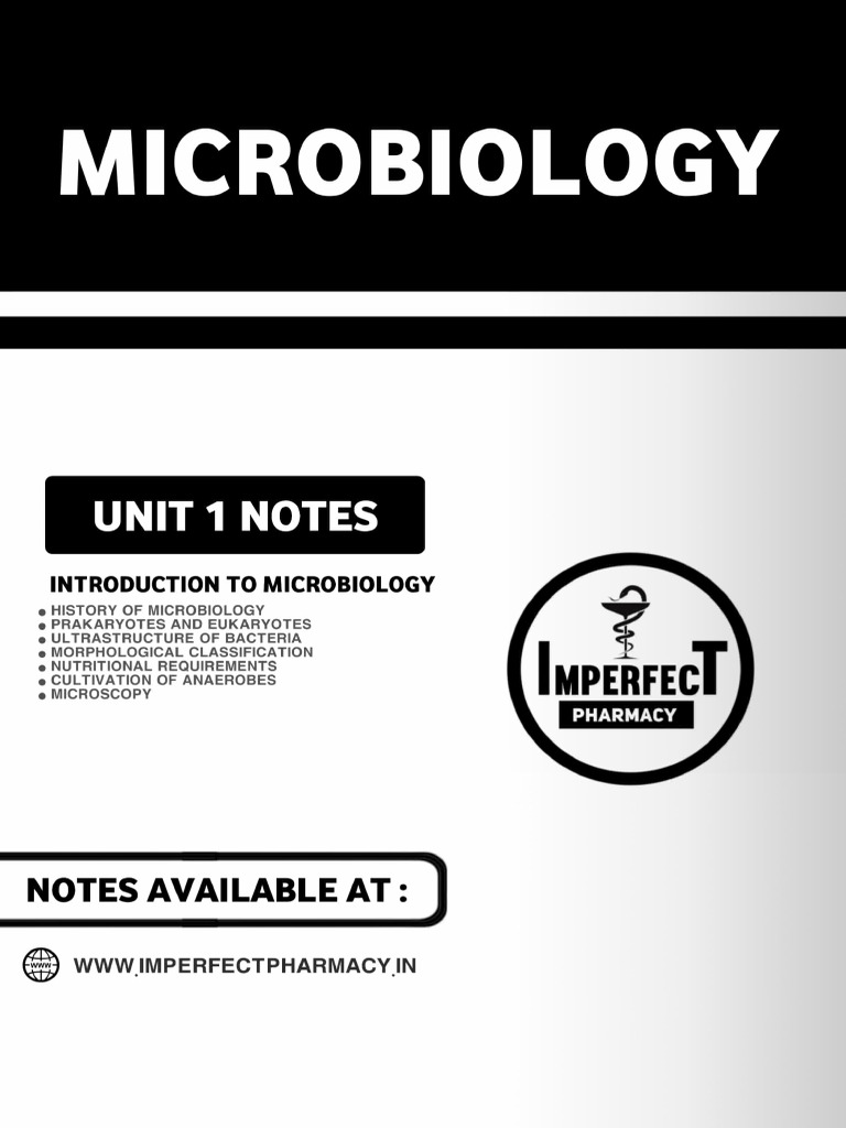 UNIT 1 Microbiology Imperfect Pharmacy | PDF | Biological ...