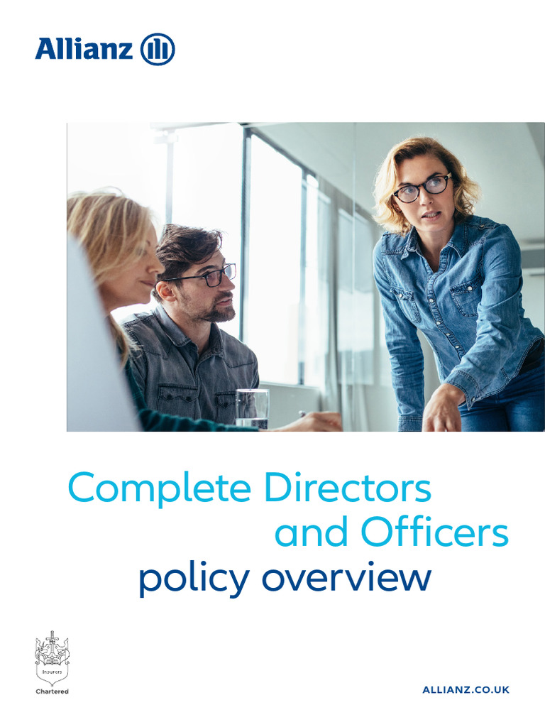 Allianz Directors & Officers Policy Overview | PDF | Insurance | Employment