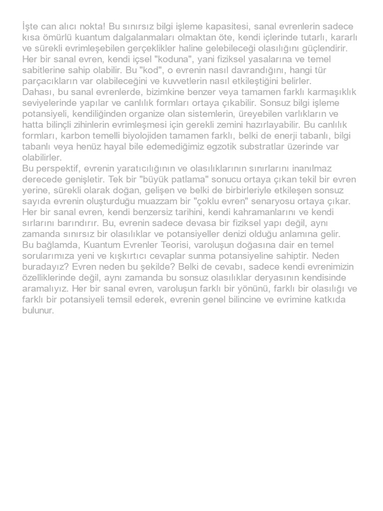 4 Kuiantum Evren Ki̇tabi | PDF