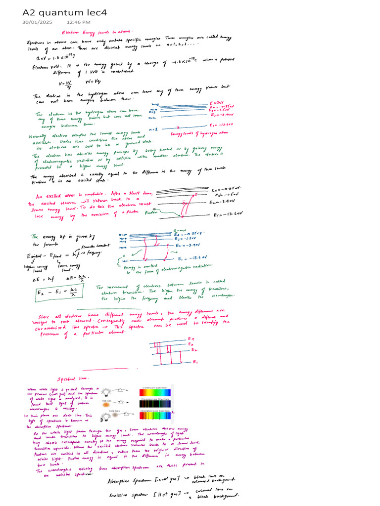 A2 Quantum Lec4 | PDF