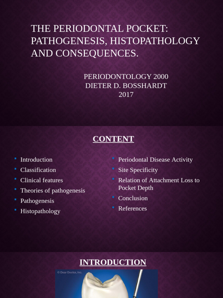 The Periodontal Pocket | PDF | Periodontology | Medical Specialties