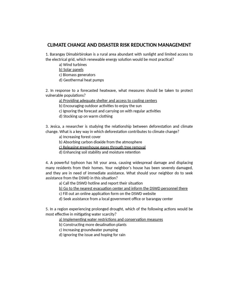 Climate Change And Disaster Risk Reduction Management Pdf