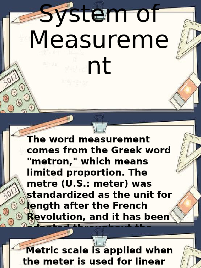 System of Measurement New | PDF