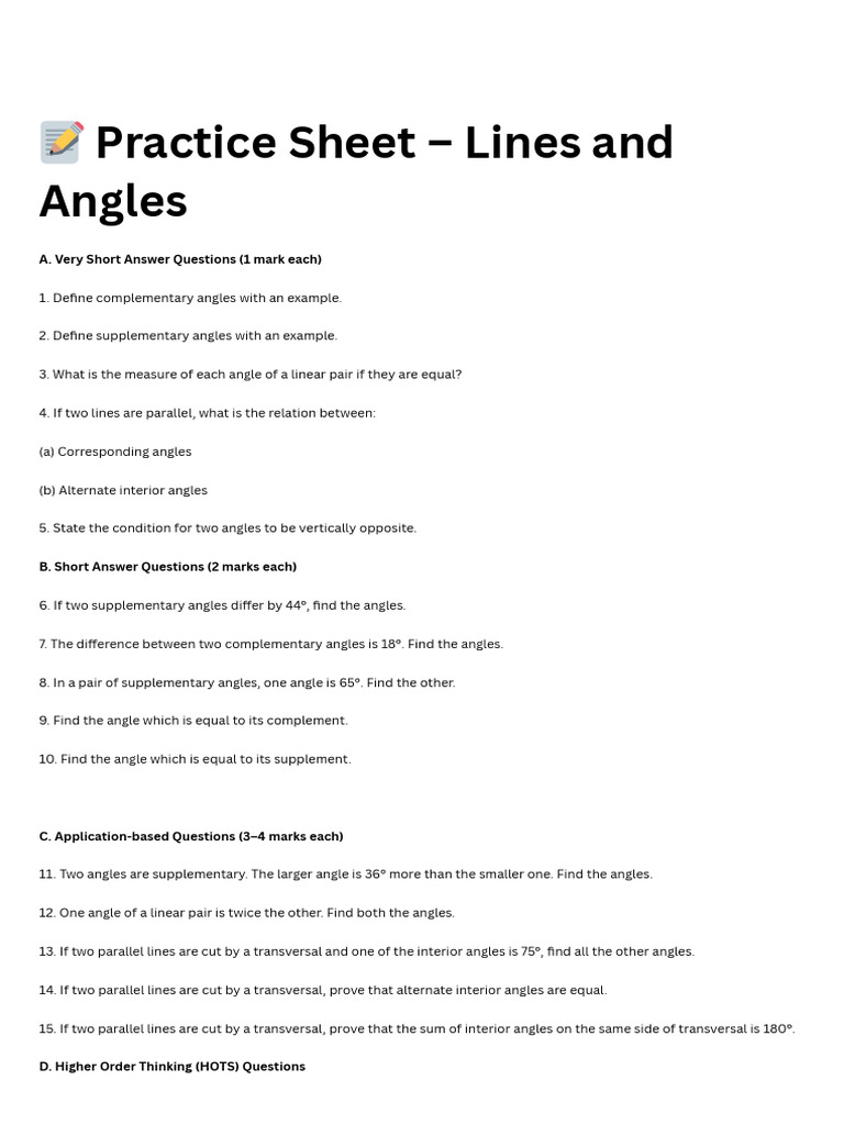 Interior Angles On The Same Side of Transversal - 20250821 - 192925 - 0000 | PDF