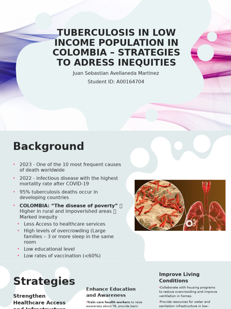 Tuberculosis in Low Income Population in Colombia | PDF | Tuberculosis ...