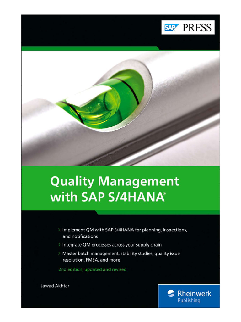 Quality Management With SAP S4HANA SAMPLE, | PDF