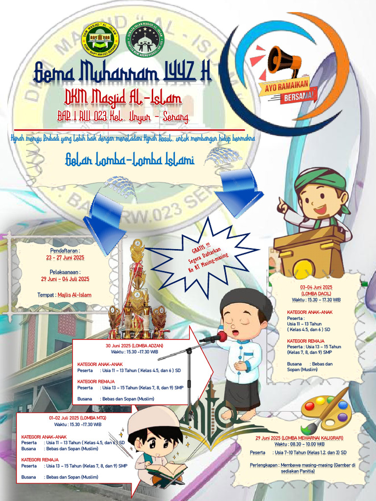 Pamflet Lomba Islami Muharram 1447 H | PDF
