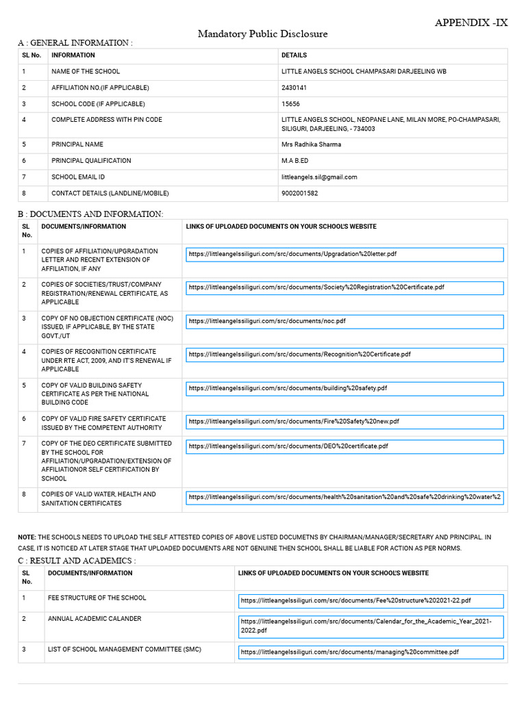 Mandatory Disclosure New | PDF