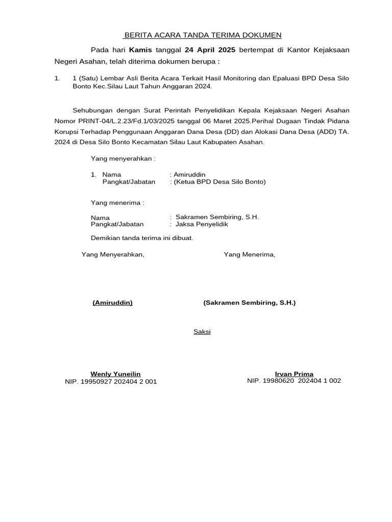 Ba Dokumen 2 | PDF