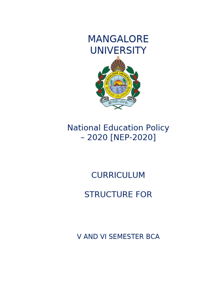 BCA Curriculum Structure for Semesters V & VI | PDF | Cloud Computing | Php