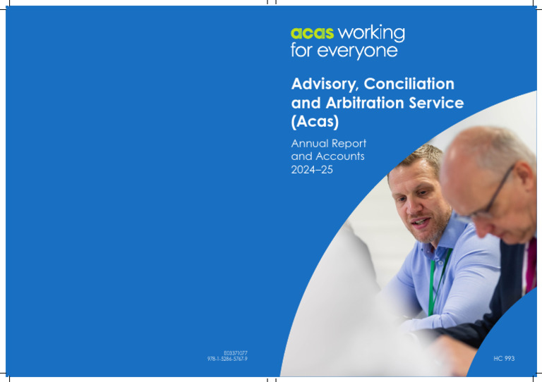 Acas Annual Report and Accounts 2024-25 | PDF