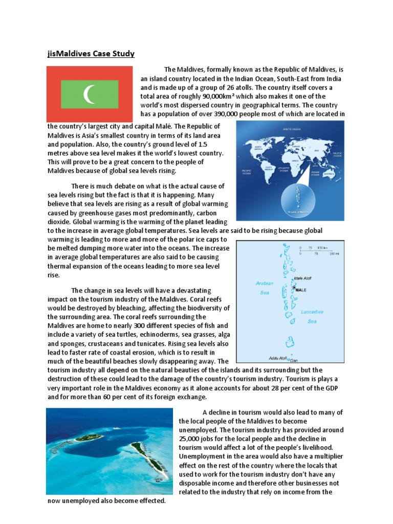 Maldives: A Case Study on Rising Seas | PDF | Global Warming | Sea