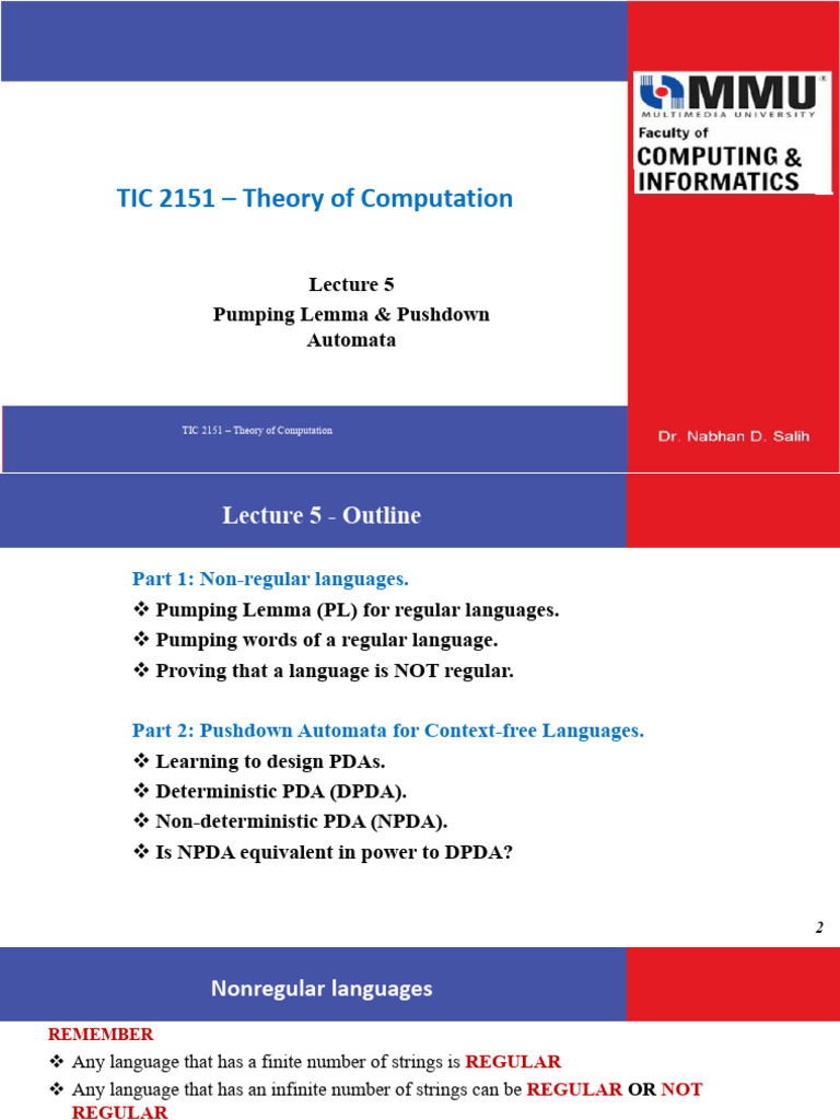 PDA vs NPDA: Key Concepts Explained | PDF | Automata Theory | Formal ...