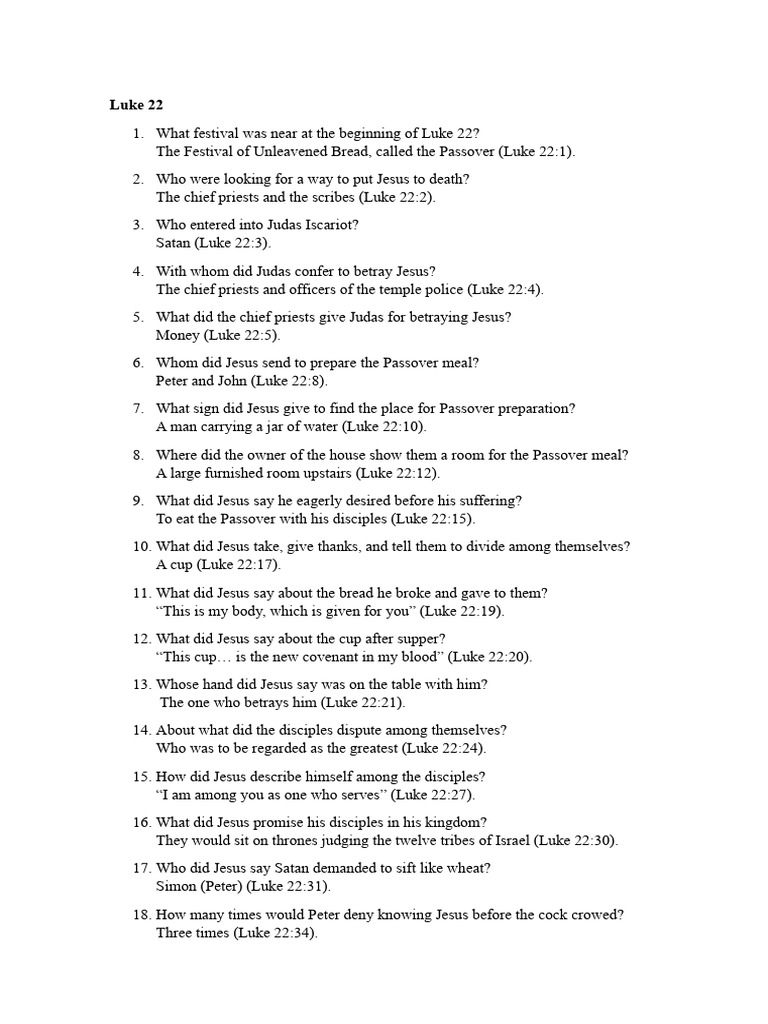 Key Events in Luke 22-24 Explained | PDF | Jesus | Disciple (Christianity)