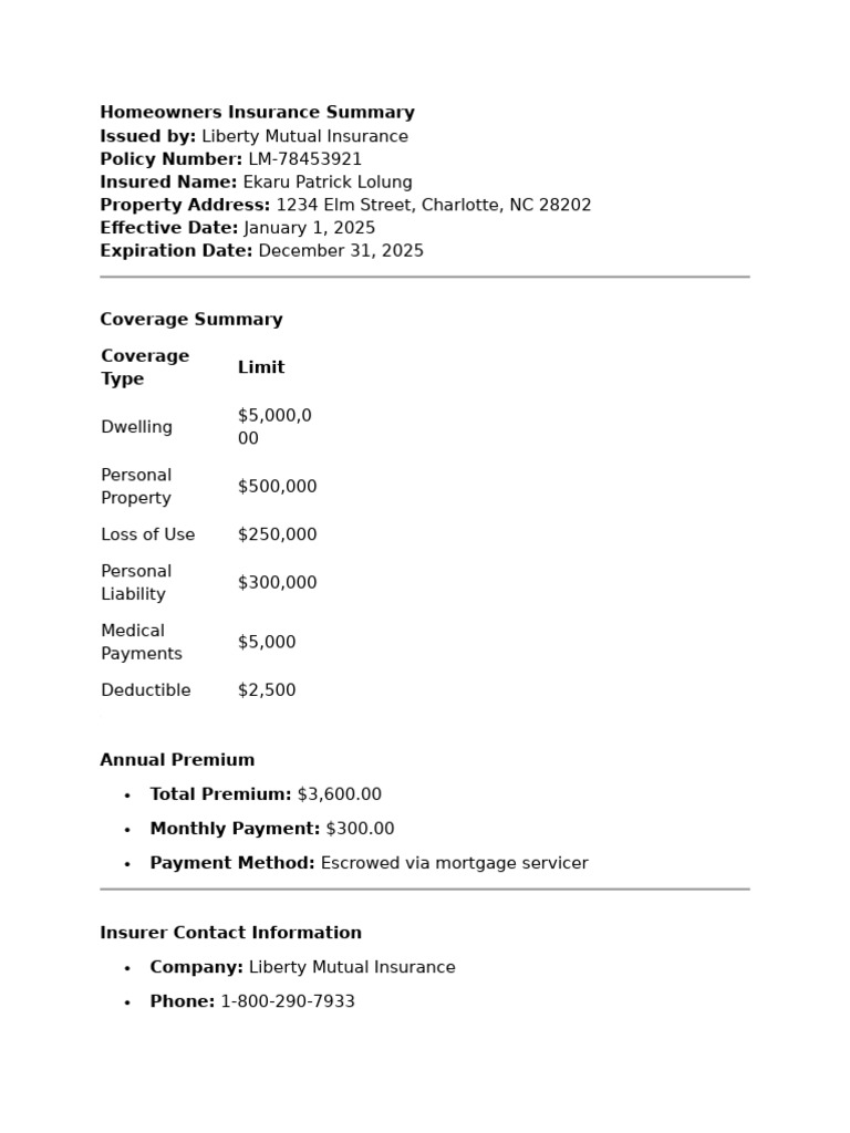 Ekaru Home Insurance | PDF