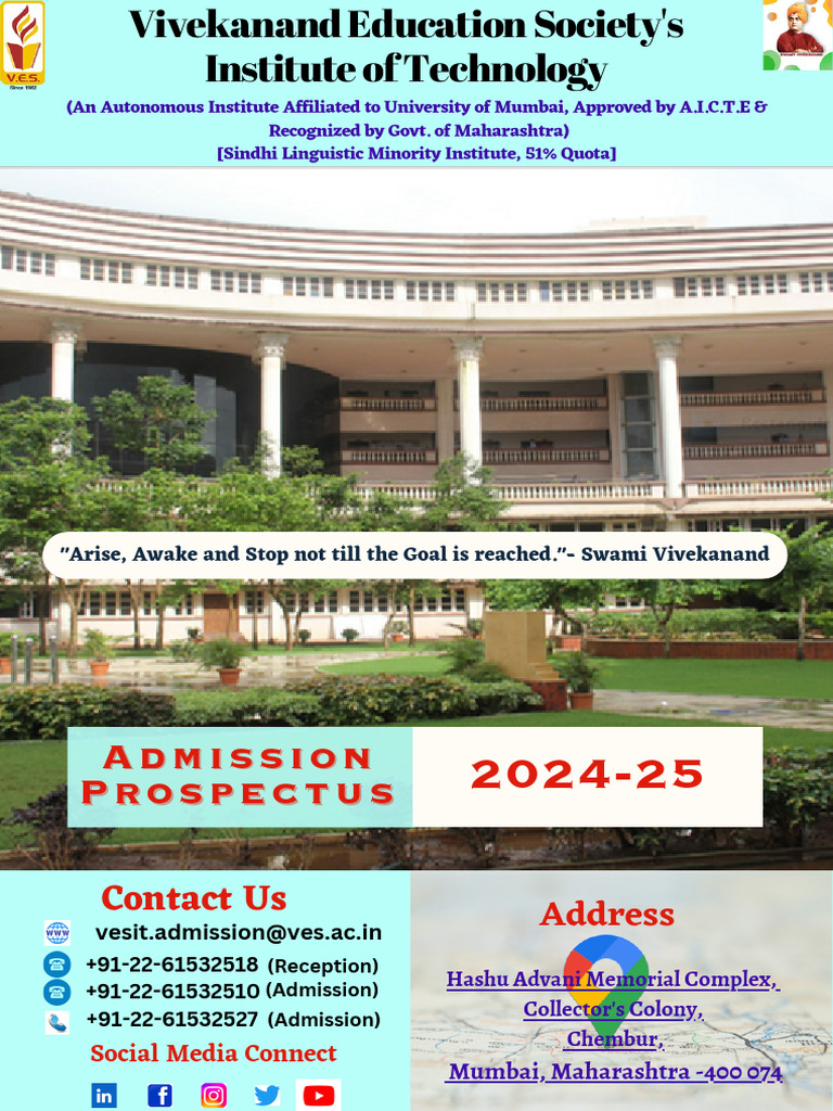 VESIT Prospectus 2024-25 | PDF | Field Programmable Gate Array