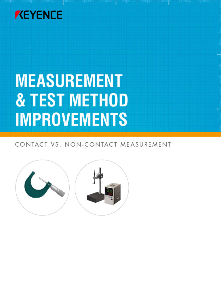 Measurement & Test Method Improvements_KEYENCE | PDF | Measurement | Sensor