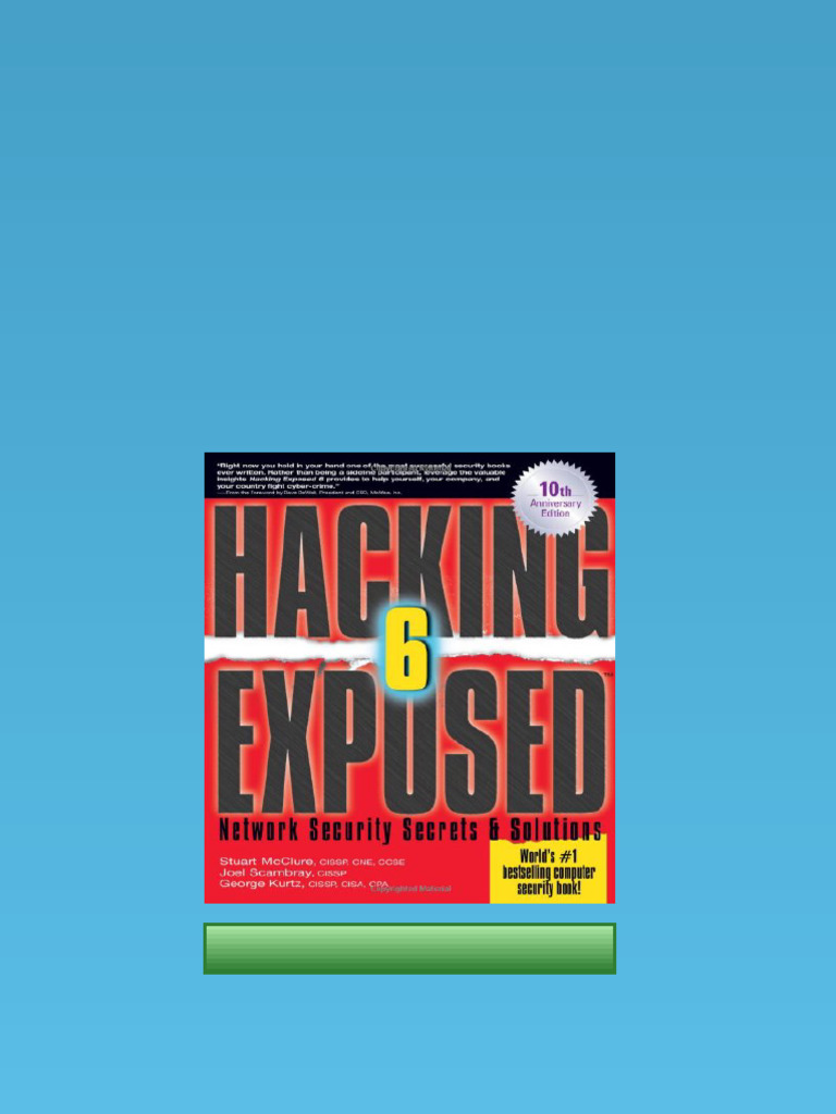 (Ebook) Hacking Exposed: Network Security Secrets and Solutions, Sixth ...