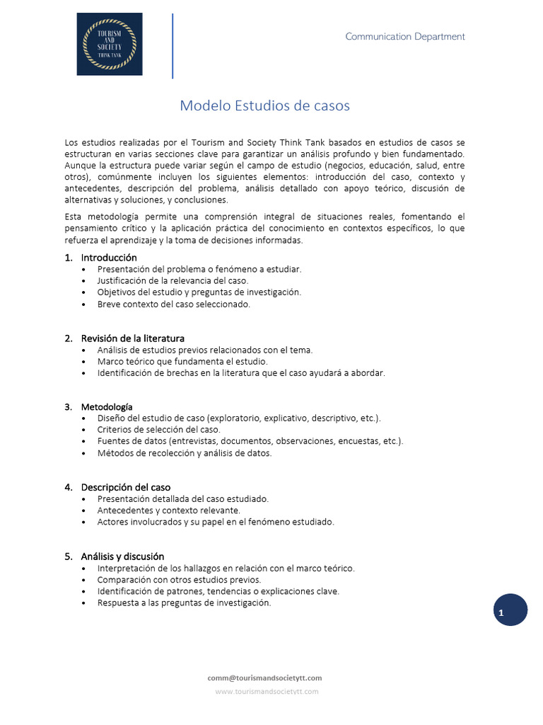 25-02 Modelo Estudios de Casos | PDF | Caso de estudio | Science
