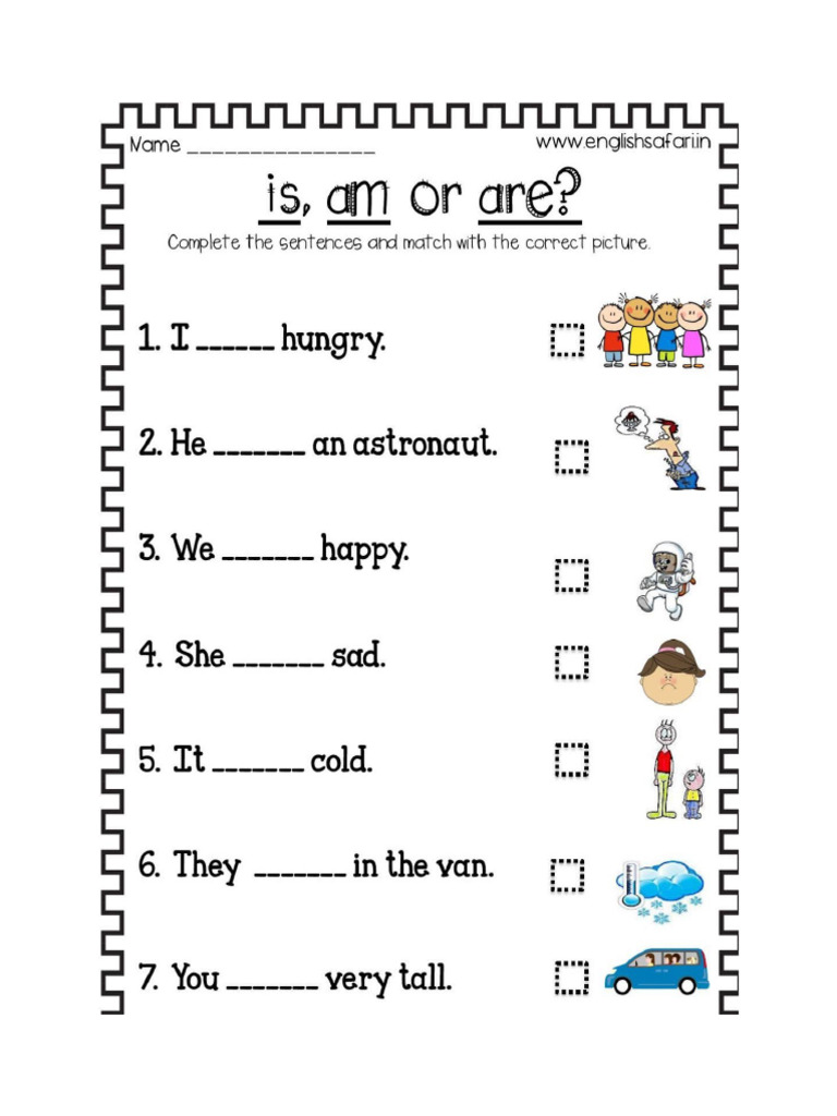 Am Is Are | PDF