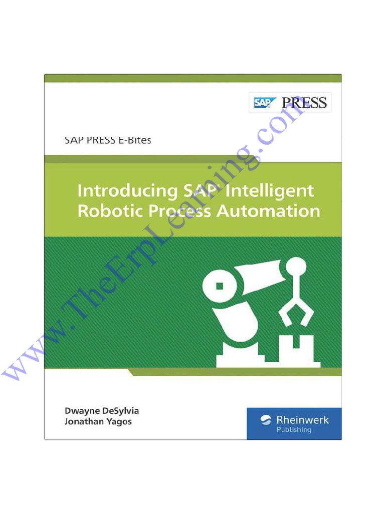 Introducing SAP Intelligent Robotic Process Automation Sample | PDF