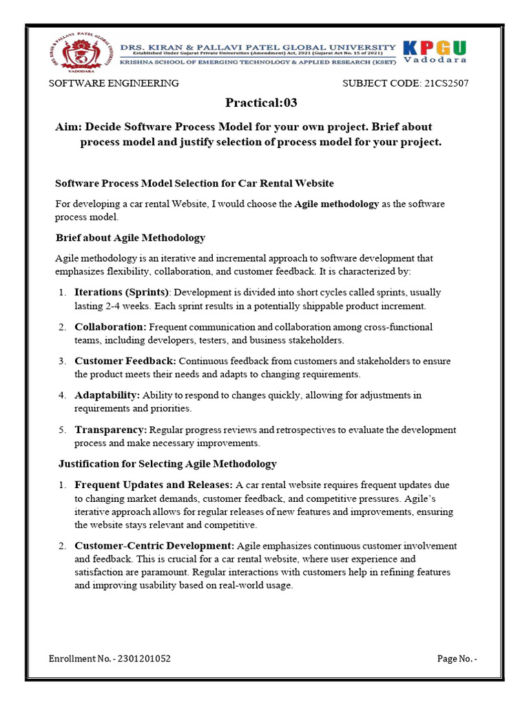 Prem SE 3-4 | PDF | Agile Software Development | Software Development ...