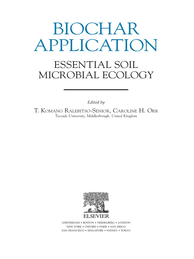 Biochar Application: Essential Soil Microbial Ecology PDF | PDF