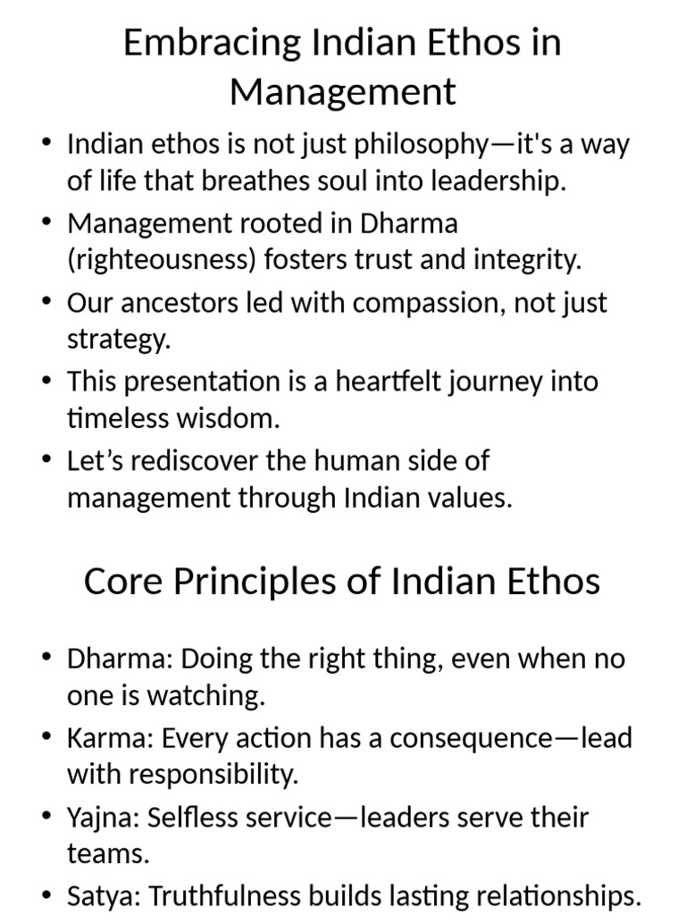 Updated Indian Ethos Presentation-1 | PDF | Bhagavad Gita | Spirituality