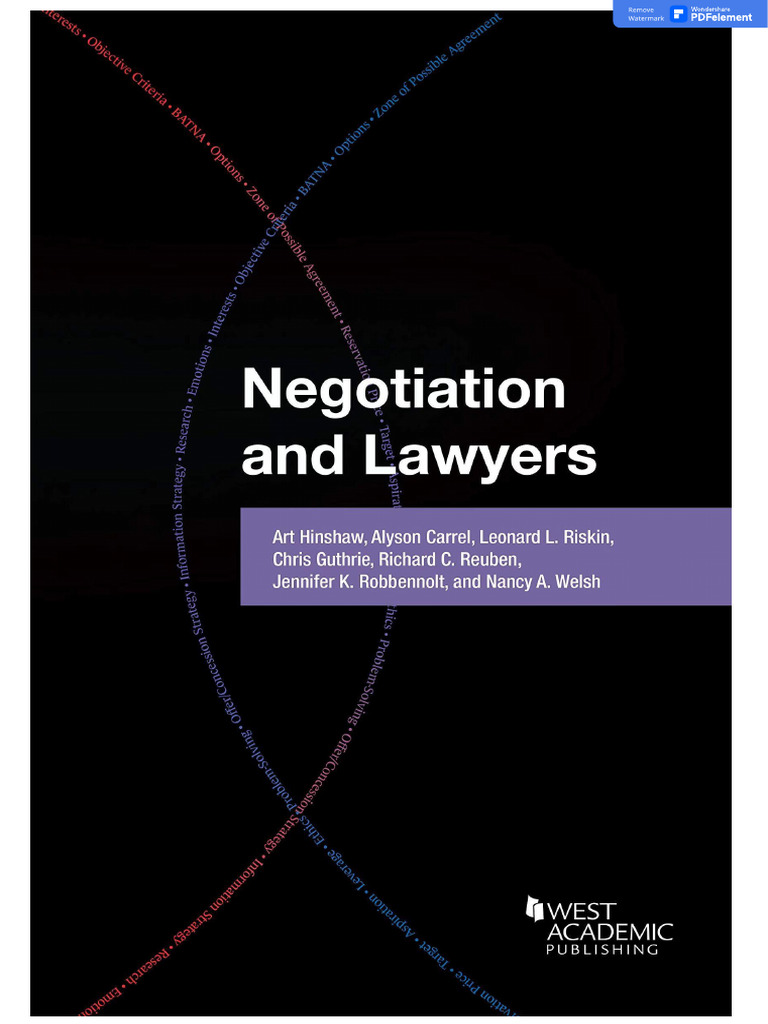 Negotiation and Lawyers | PDF | Negotiation | Empathy
