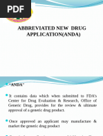 Abbreviated New Drug Application (Anda) Filing Checklist | PDF | Food And Drug Administration ...
