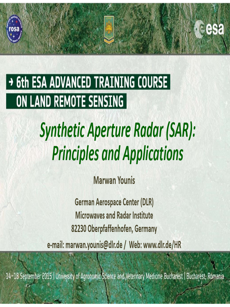 Sar-Synthetic Aperture Radar | PDF | Radar | Remote Sensing