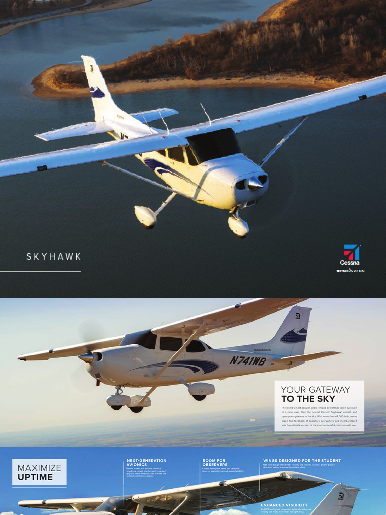 Cessna 172 Skyhawk - Brochure | PDF | Instrument Flight Rules | Aviation