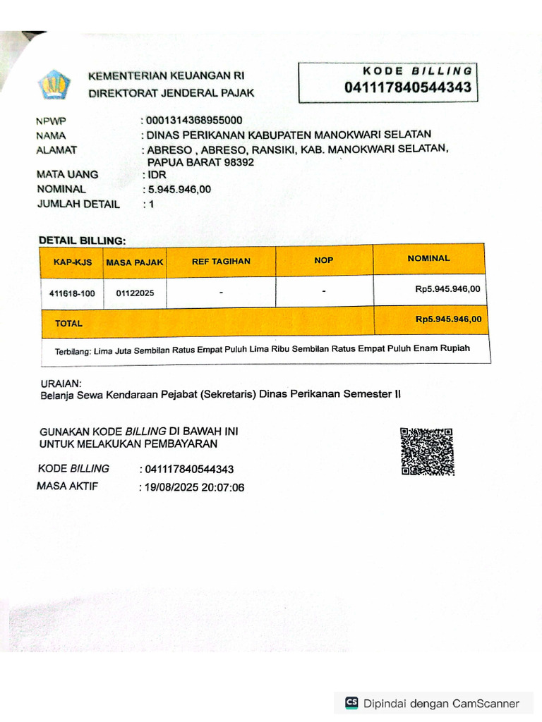 Contoh Billing | PDF